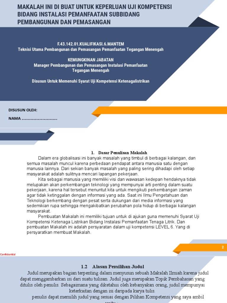 Paparan Makalah Uji Lev 6 Iptl TM | PDF | Teknologi & Rekayasa