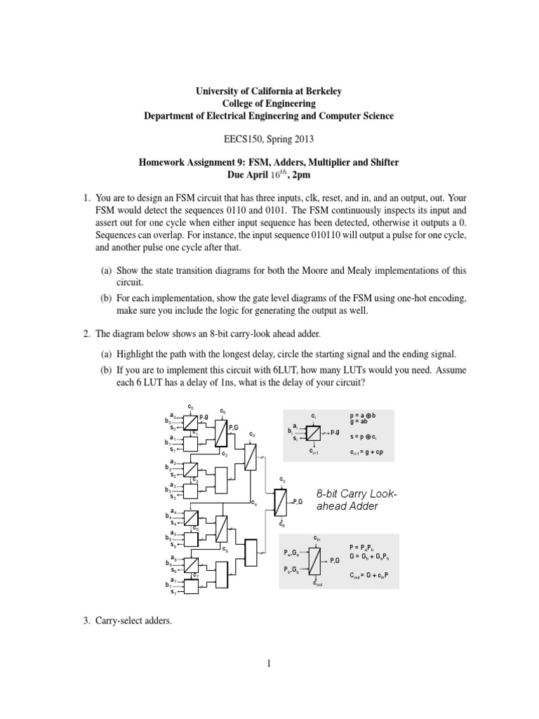 HW 9 | PDF | Electronic Design | Computer Science