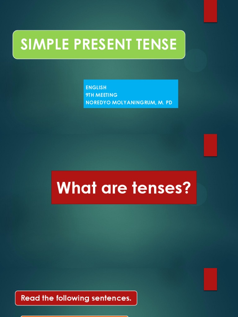 Simple Present Tense | PDF
