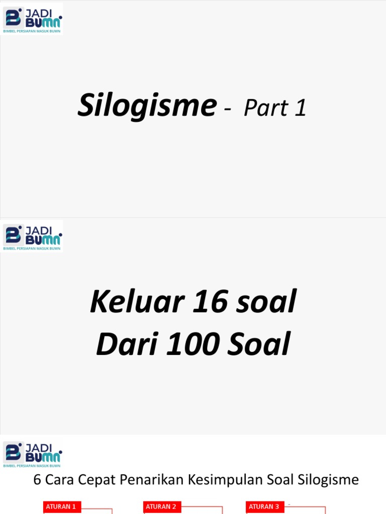 Verbal Silogisme | PDF