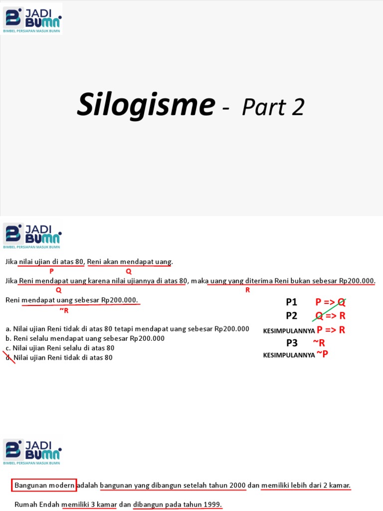 Silogisme dan Kesimpulan Logis | PDF