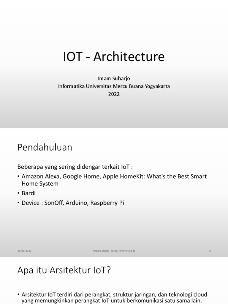 IOT - 02 Architecture | PDF