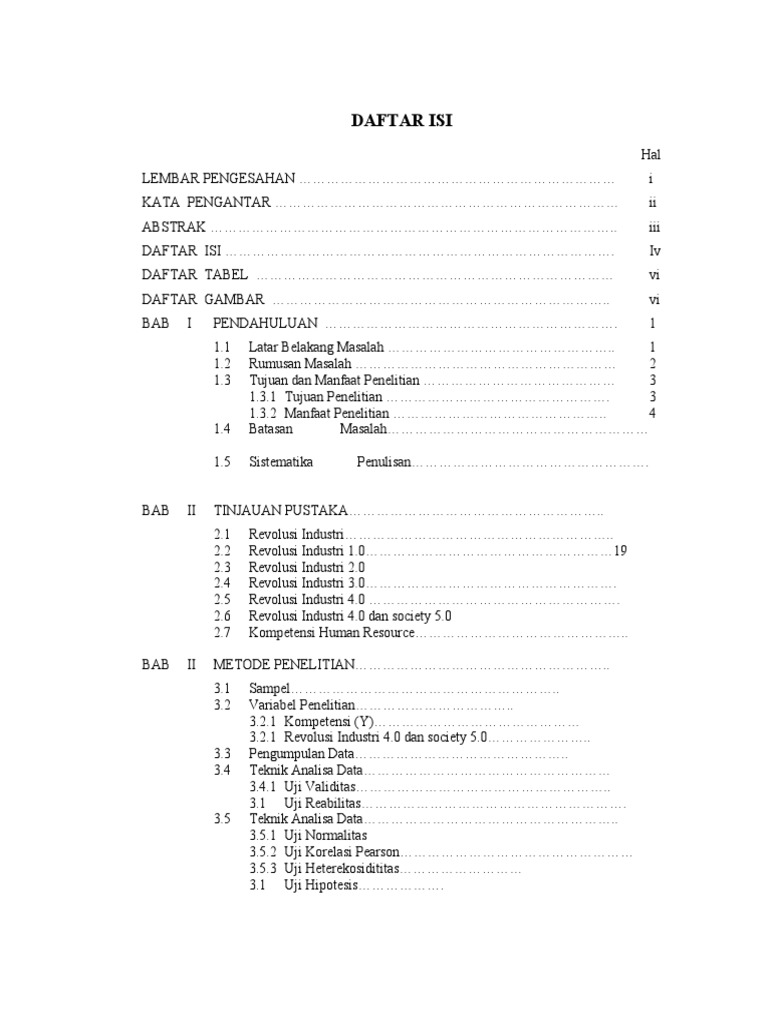 Daftar Isi | PDF