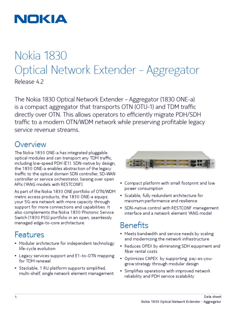 2. Nokia_1830_Optical_Network_Extender_Aggregator_Release_4.2_Data ...