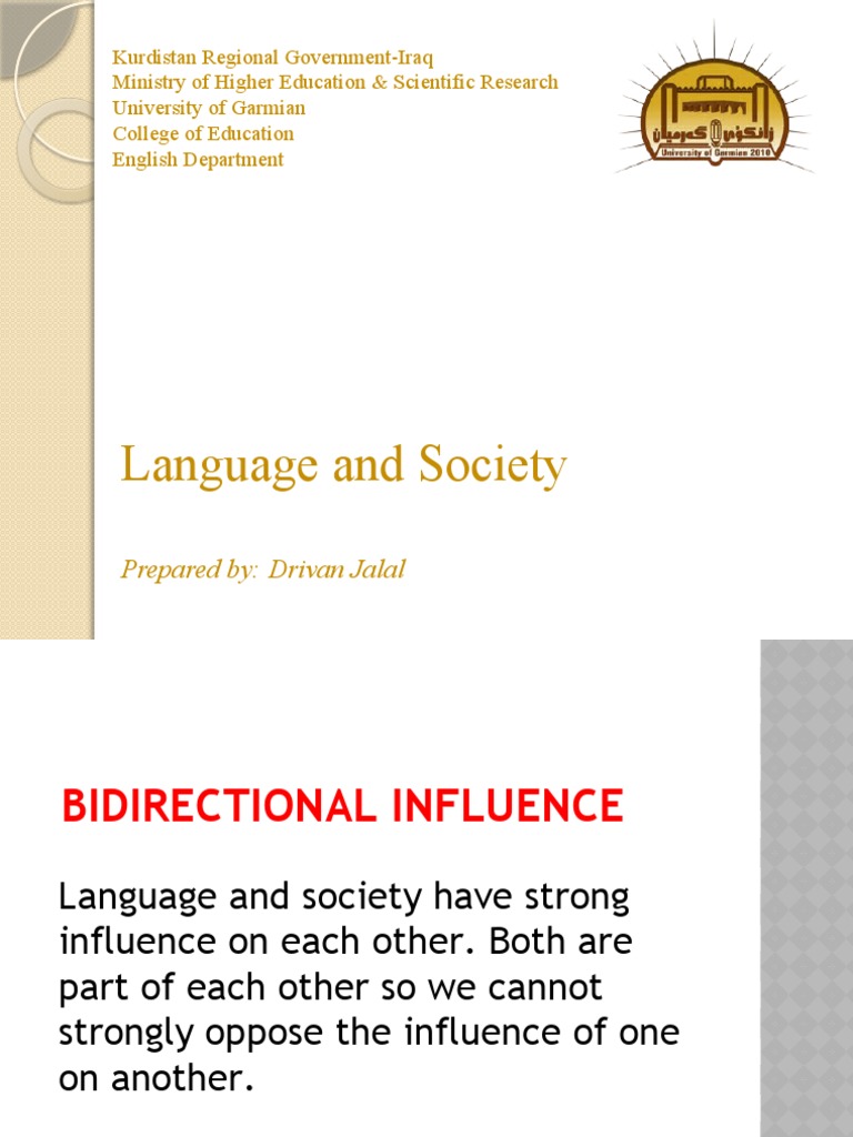Language and Society | PDF | Sociolinguistics | Linguistics