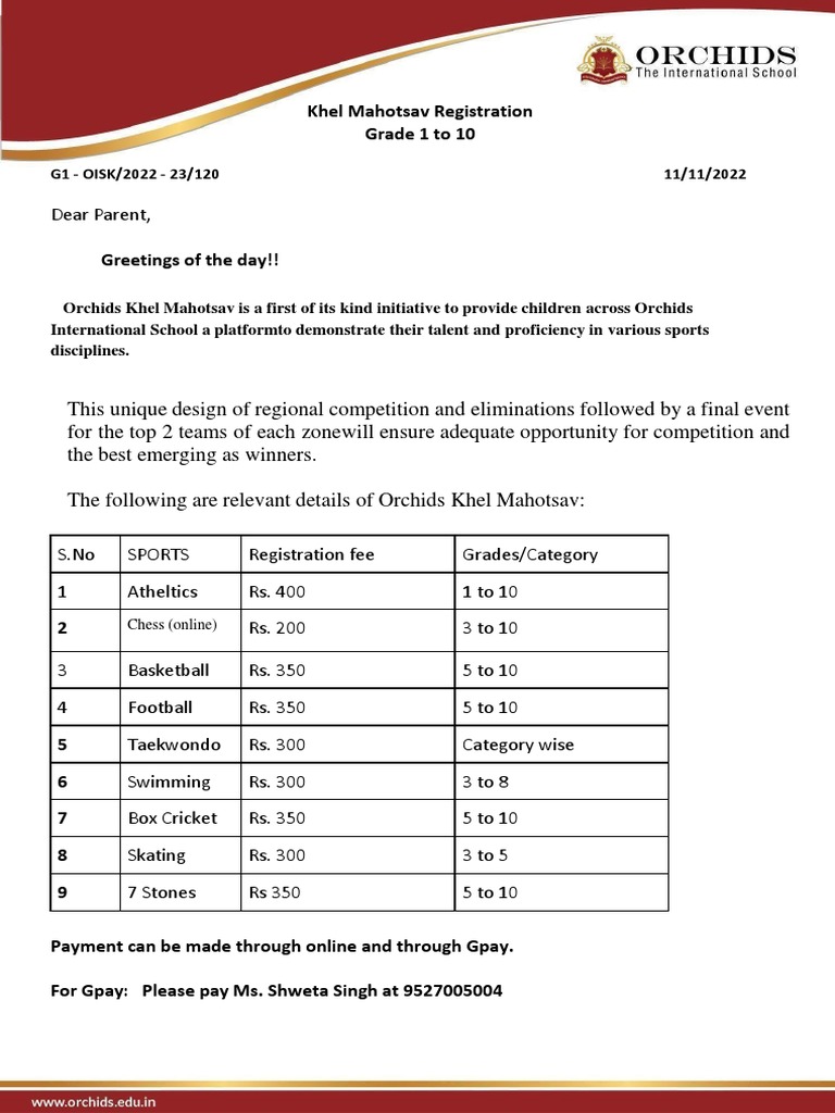 120 - Khel Mahotsav Registration | PDF