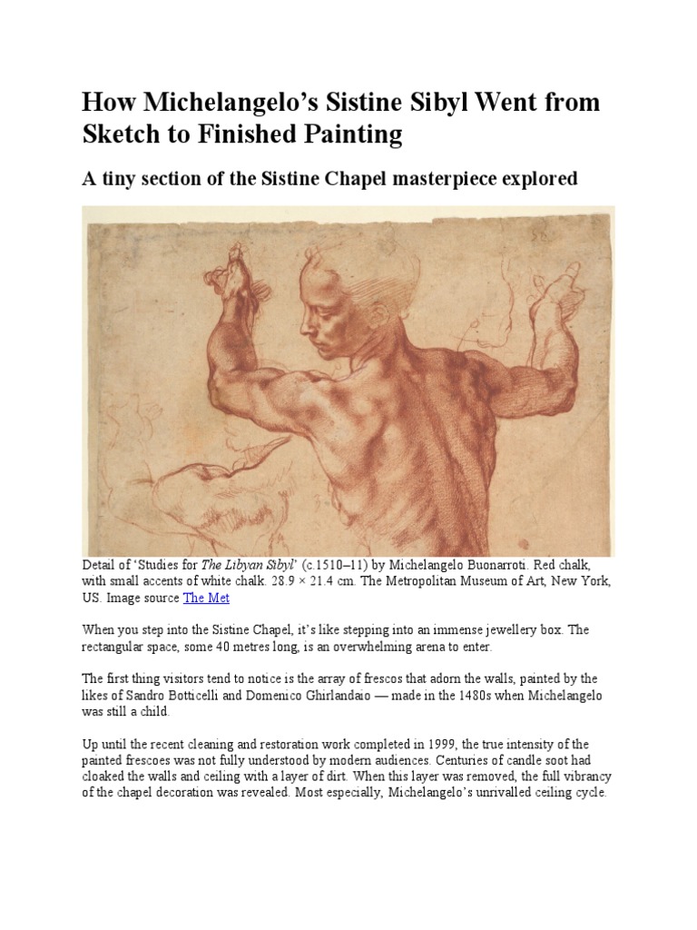 Sistine Chapel Ceiling | PDF | Michelangelo