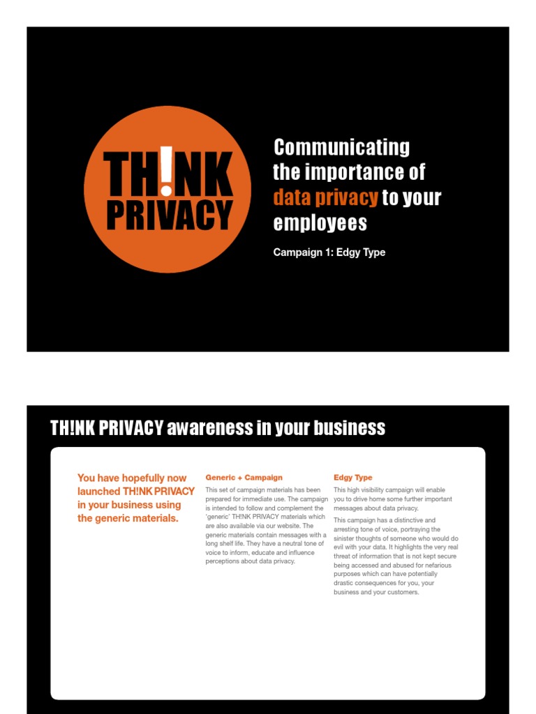 Ico Think Privacy Toolkit Edgy Type | Download Free PDF | Privacy ...