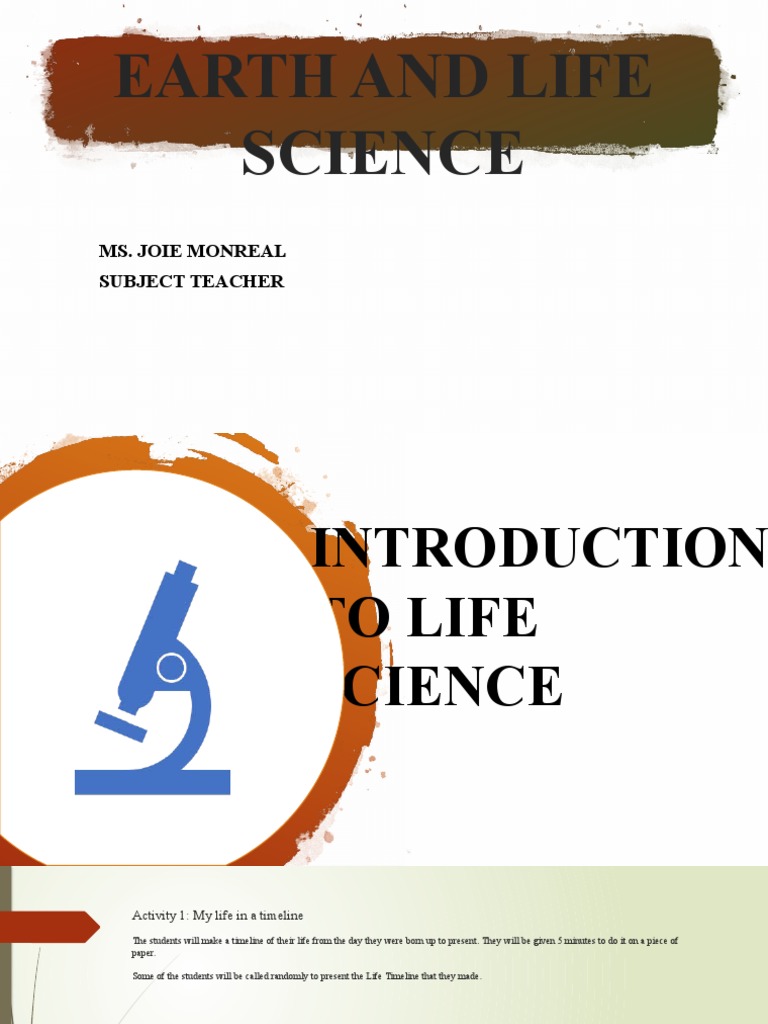 Introduction To Life Science | PDF | Life | Organisms