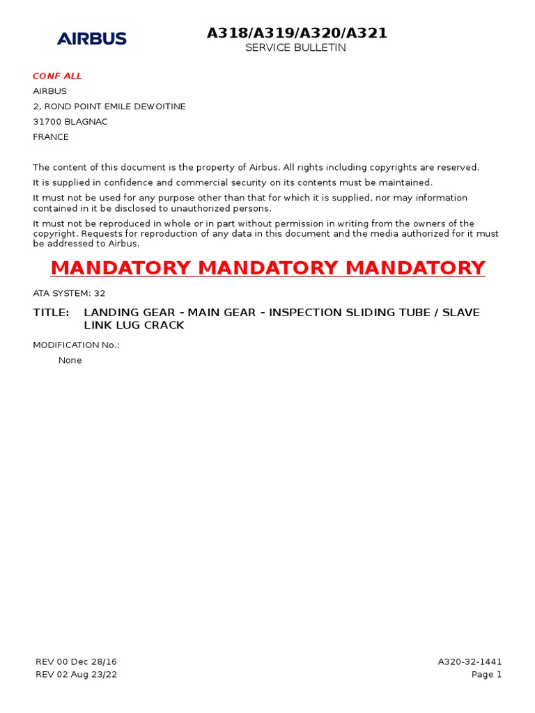 Mandatory Mandatory Mandatory: A318/A319/A320/A321 | PDF | Airbus ...