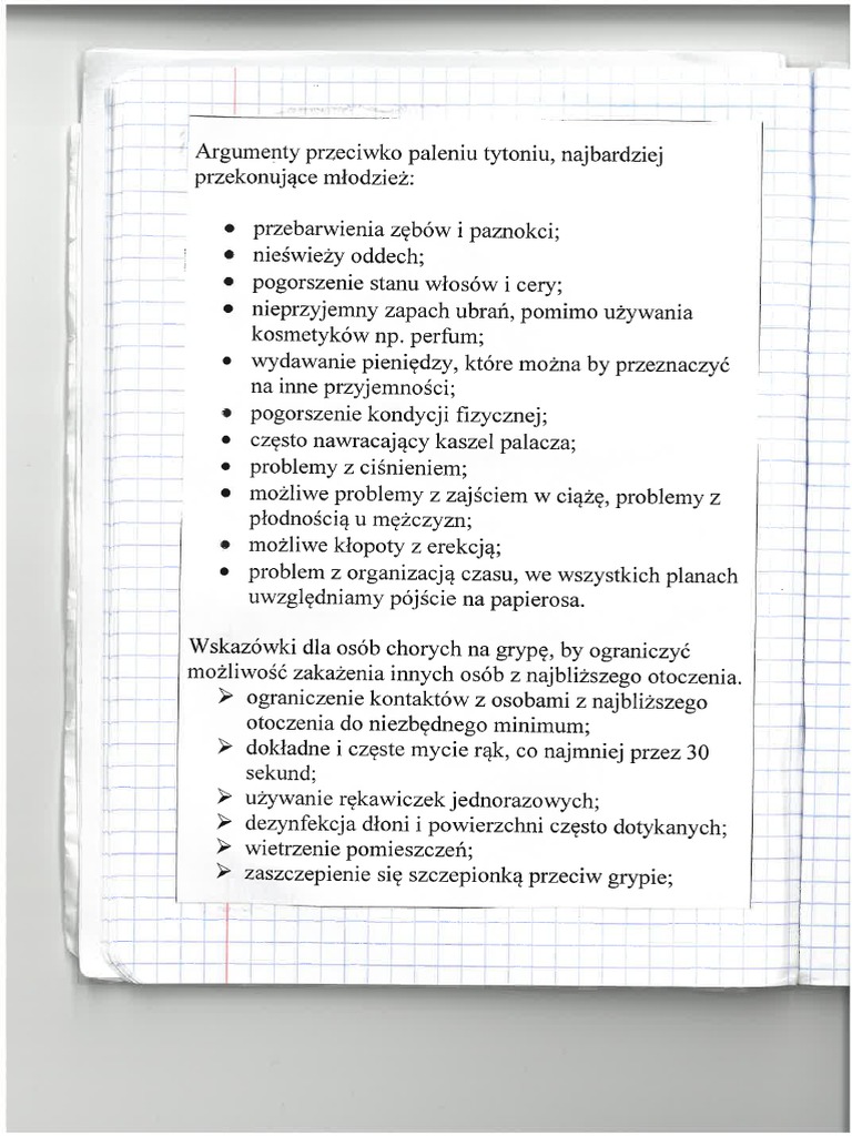 Biologia - Argumenty Przeciw Paleniu | PDF Biologia - Argumenty Przeciw Paleniu | PDF