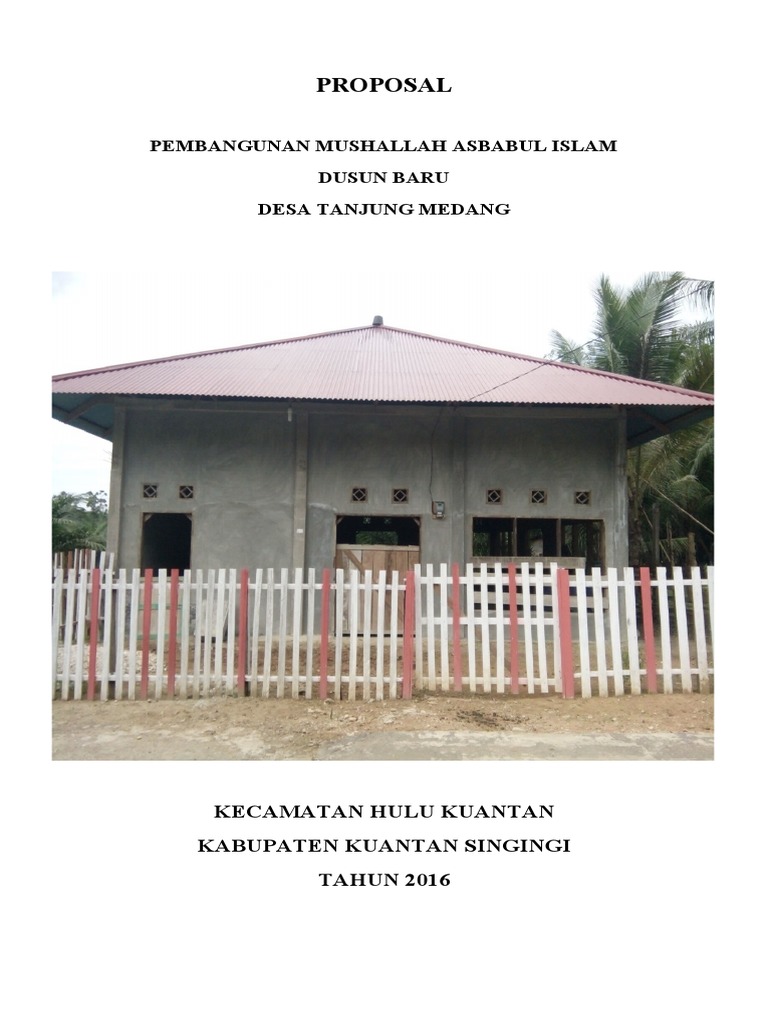 PROPOSAL Musolah Dusun Baru | PDF