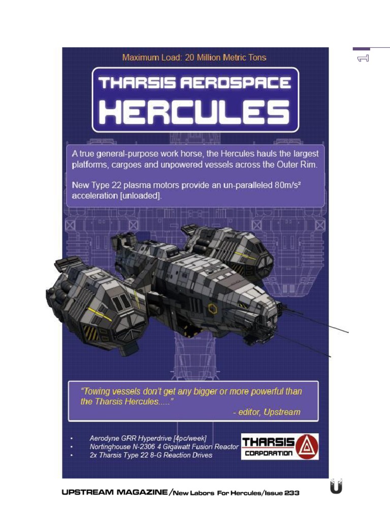 Tharsis Hercules: The Ultimate Star Tug | PDF | Ships | Nuclear Reactor