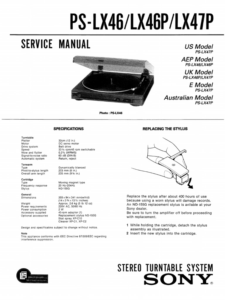 PS LX46 | PDF