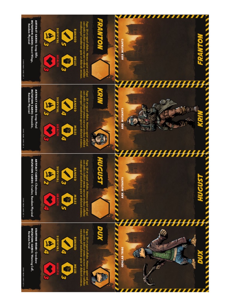 Zone Wars Alpha Cards | PDF