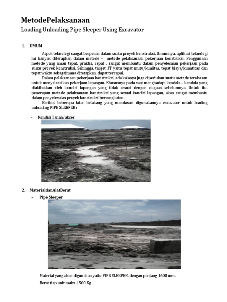 Metode Pemasangan Pipe Sleeper | PDF