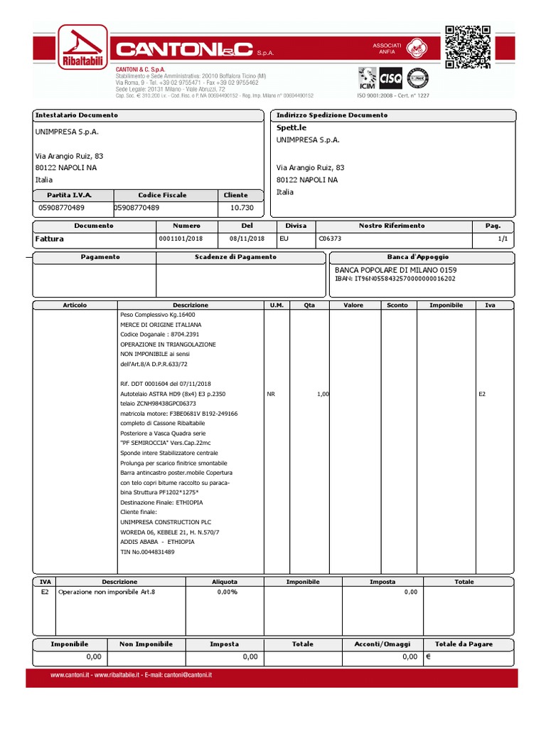 Cantoni Astra C06373 | PDF