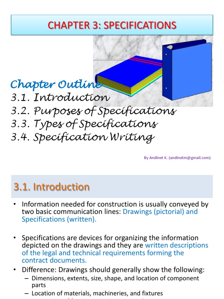 Specification | PDF | Specification (Technical Standard)