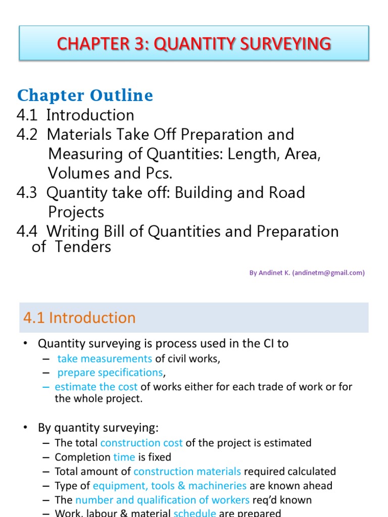 Quantity Surveying | PDF | Foundation (Engineering) | Length