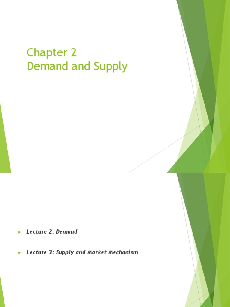Lecture2 3 4 | Download Free PDF | Supply And Demand | Supply (Economics)