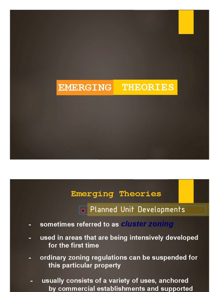 Emerging Theories in Urban Development | PDF | Environmental Design ...