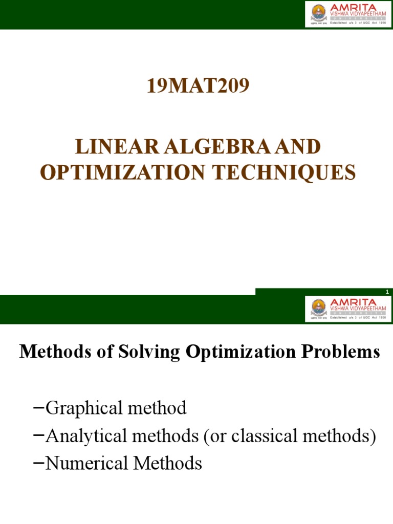 19MAT209 2 SVO Geometrical Analytical Solving | PDF