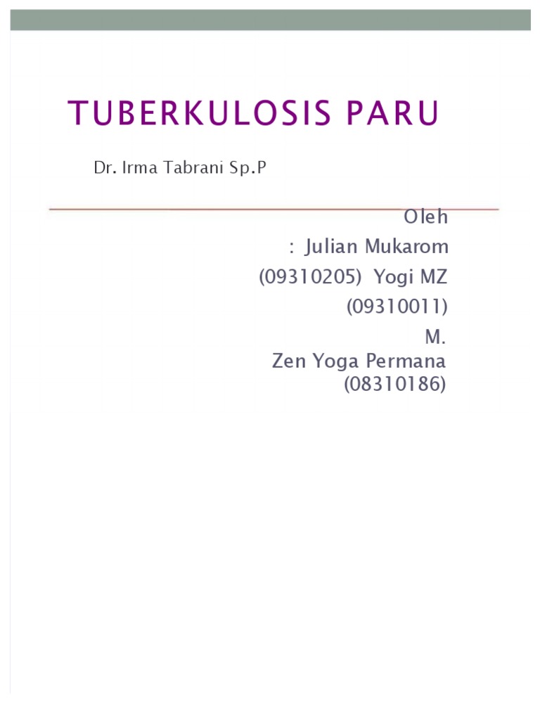 PDF Power Point TB Paru Compress | PDF