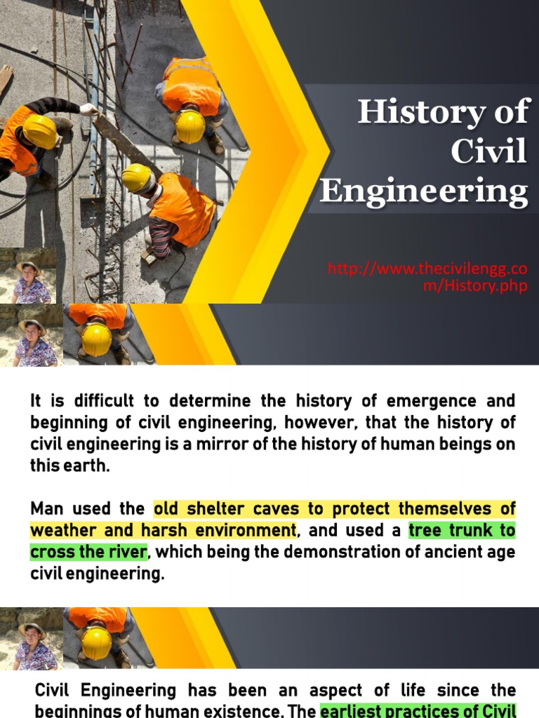 Lec-1-History & What Is Civil Engineering - CEO-111 | PDF | Civil ...