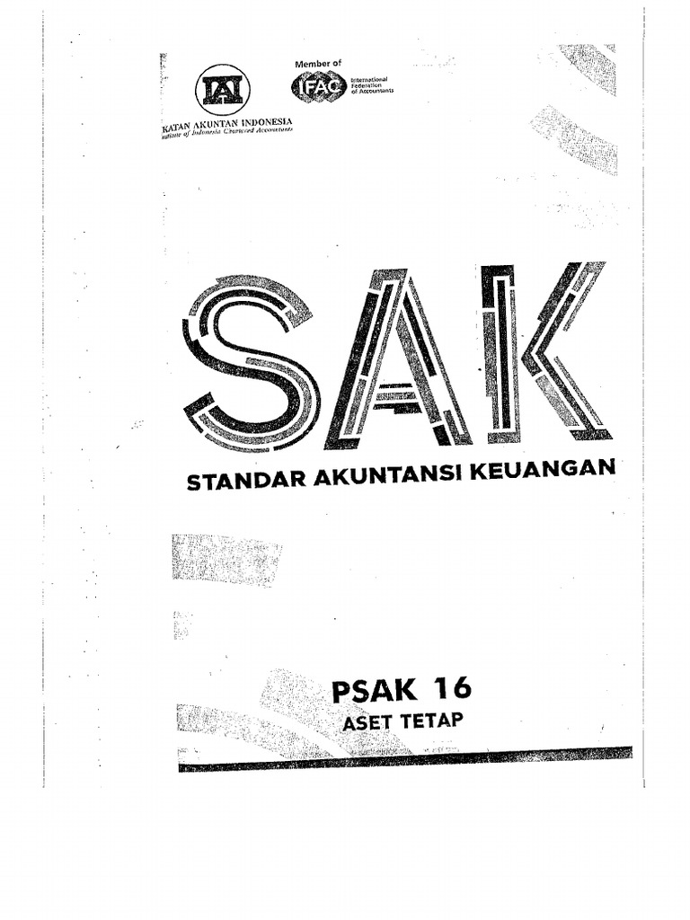 PSAK 16 (2018) - Aset Tetap | PDF