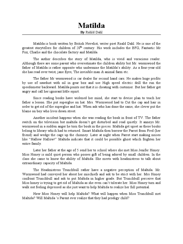 Matilda | PDF