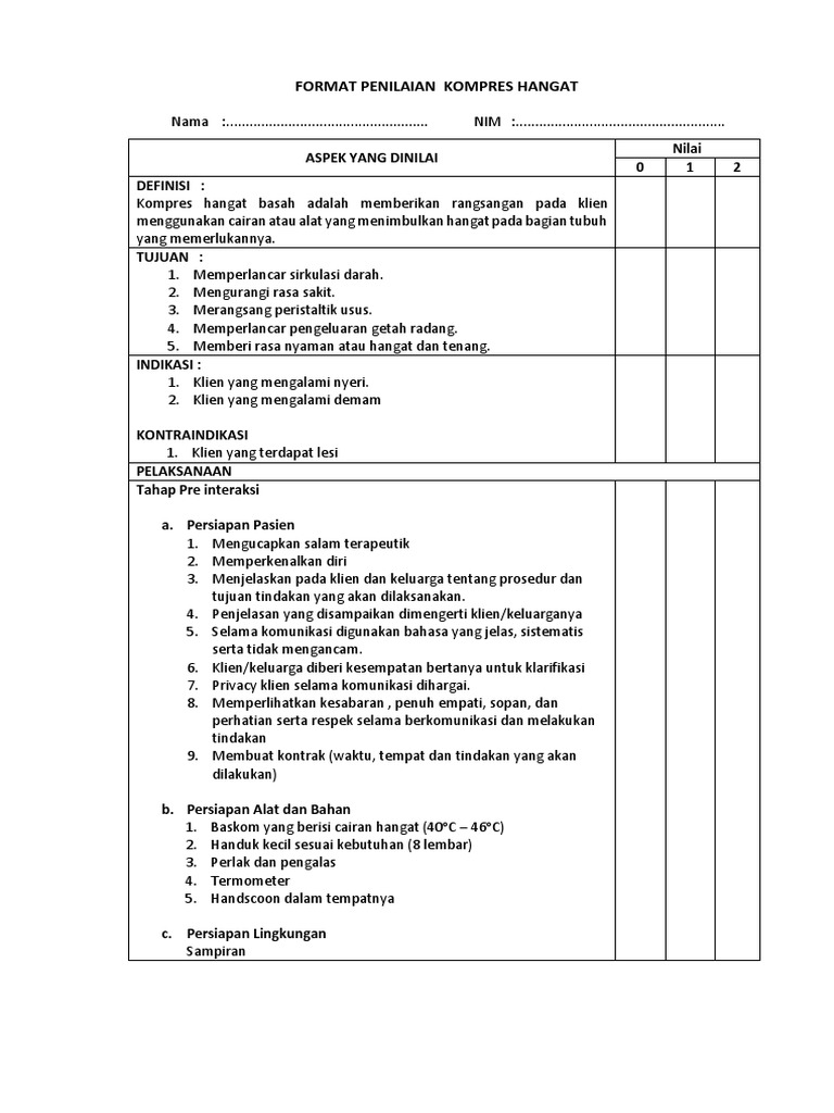 Form Penilaian | PDF