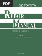 Toyota 8FBE10, 13, 15, 18, 20. Repair Manual | PDF