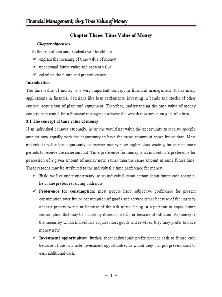 CH 3 | PDF | Interest | Present Value