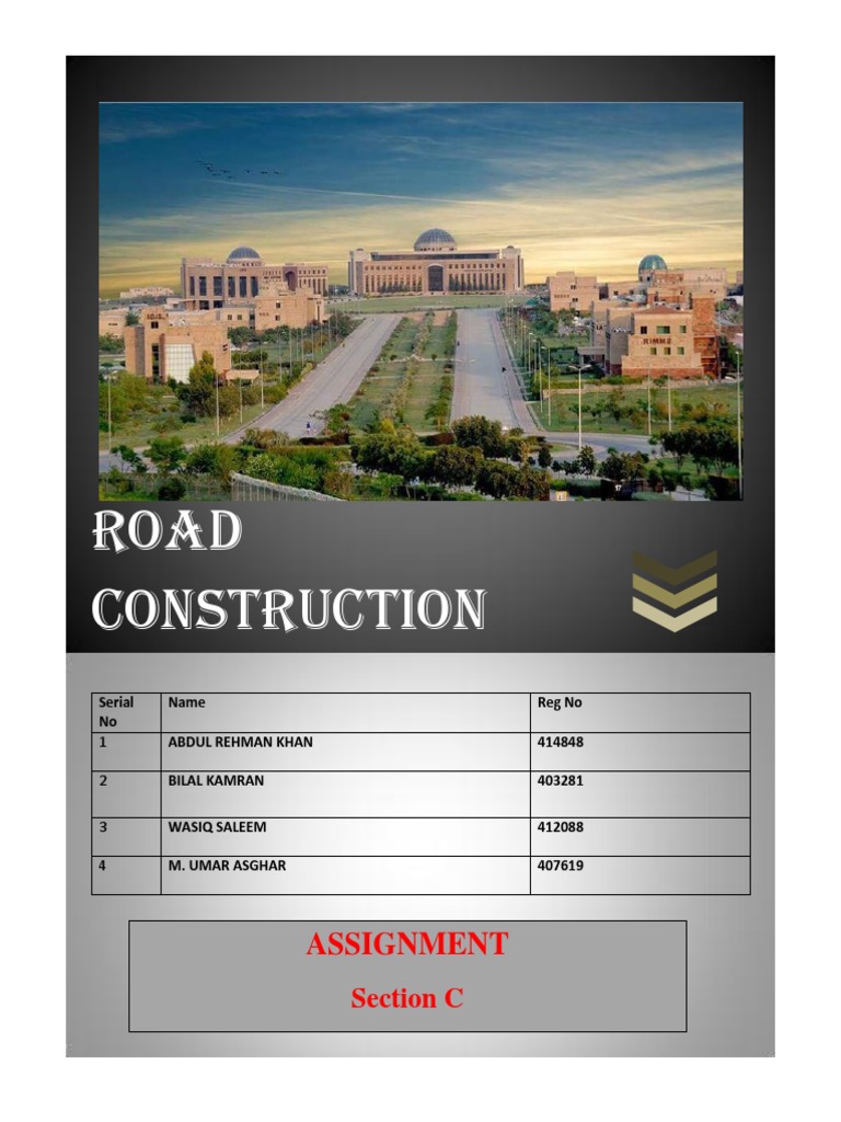 Road Construction: Assignment | Download Free PDF | Road | Solar Energy