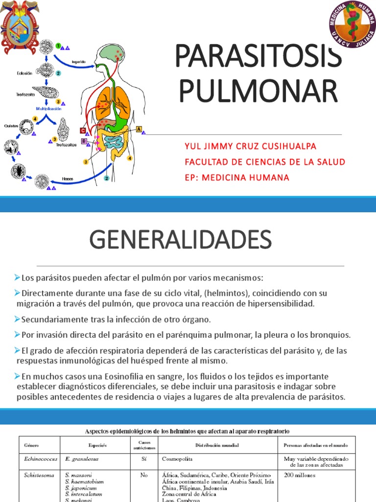 Parasitosis Pulmonar Pdf Inmunología Especialidades Medicas