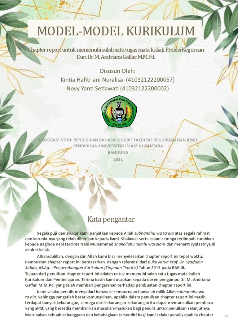 Model-Model Kurikulum | PDF