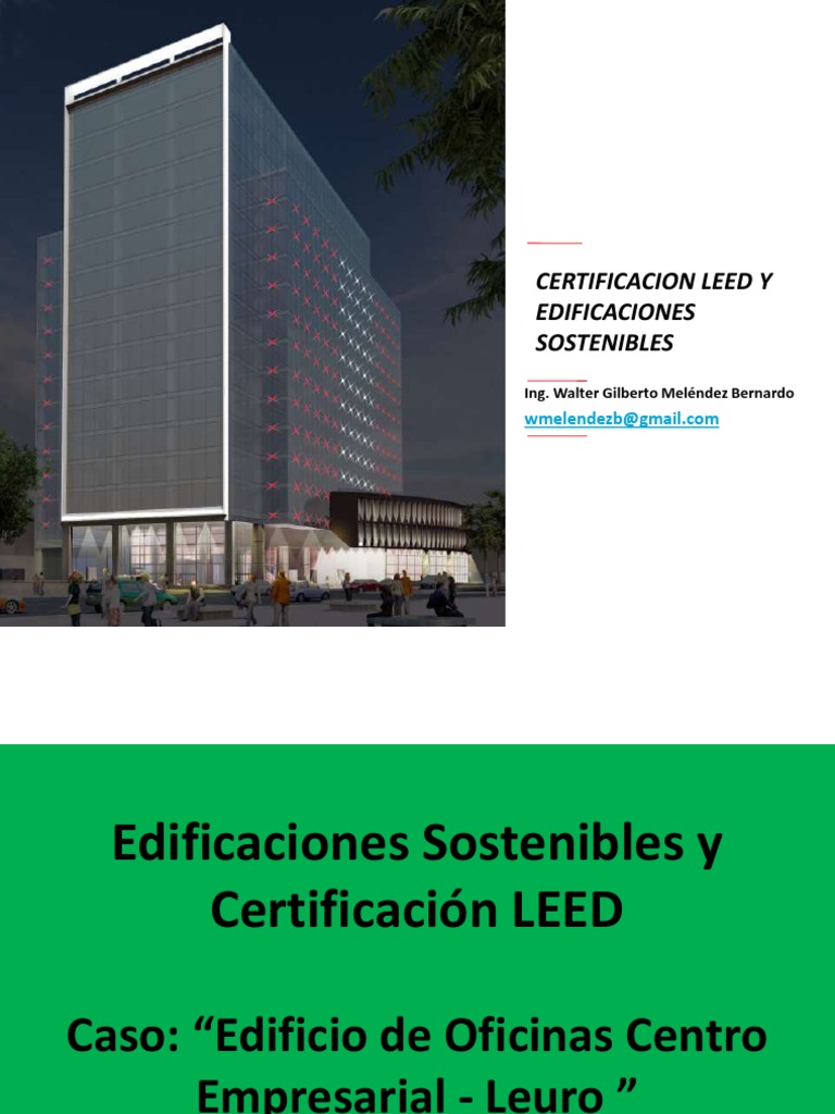 Clase 1 Dertificacion Leed | PDF | Entorno natural | Economias