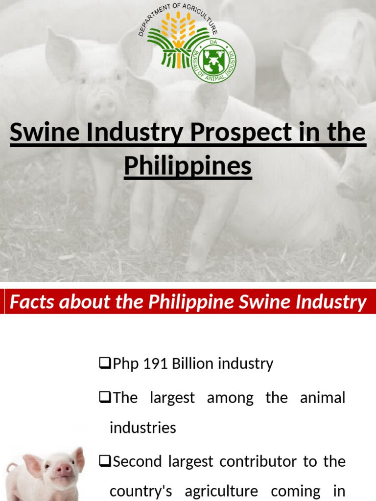 3 3 Swine Industry Prospect Cabantac 1 | PDF | Pig | Meat