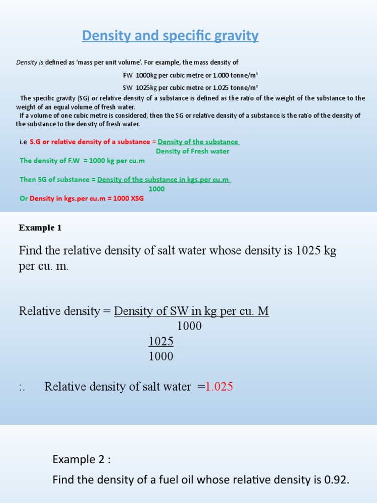 Density | PDF | Density | Volume