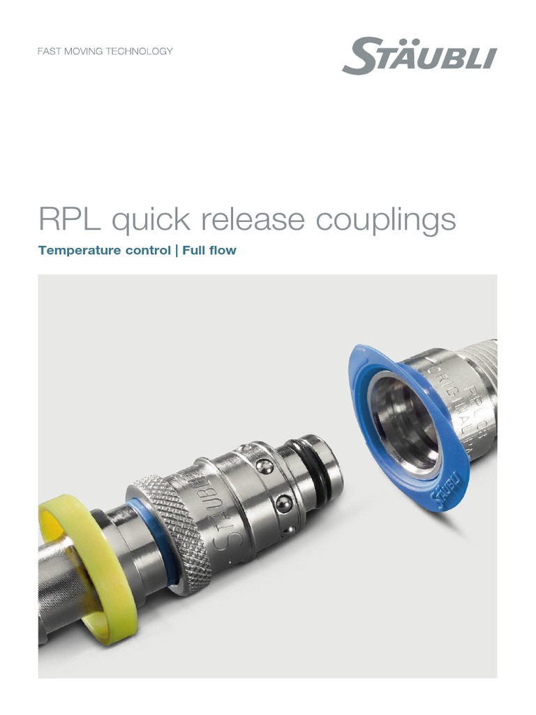 RPL Full Flow Temperature - Control Couplings en | PDF | Pipe (Fluid ...