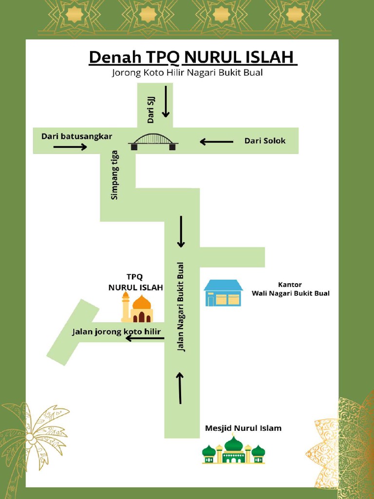 Denah Lokasi TPQ Nurul Islah 2022 | PDF
