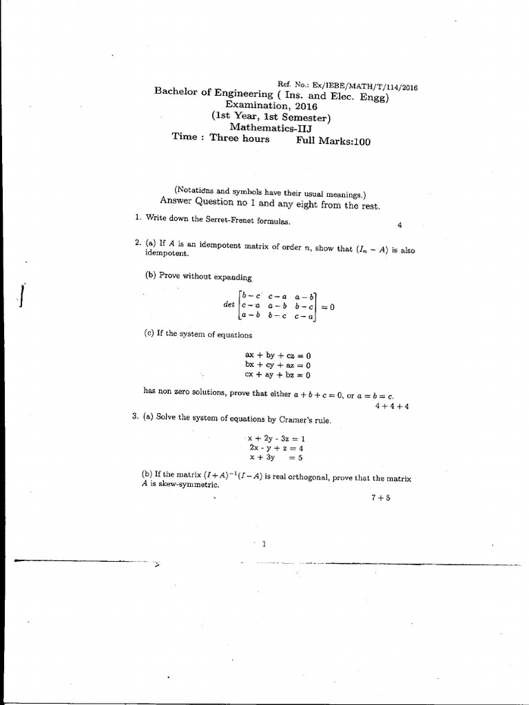 Maths Linear Algebra 2 | PDF