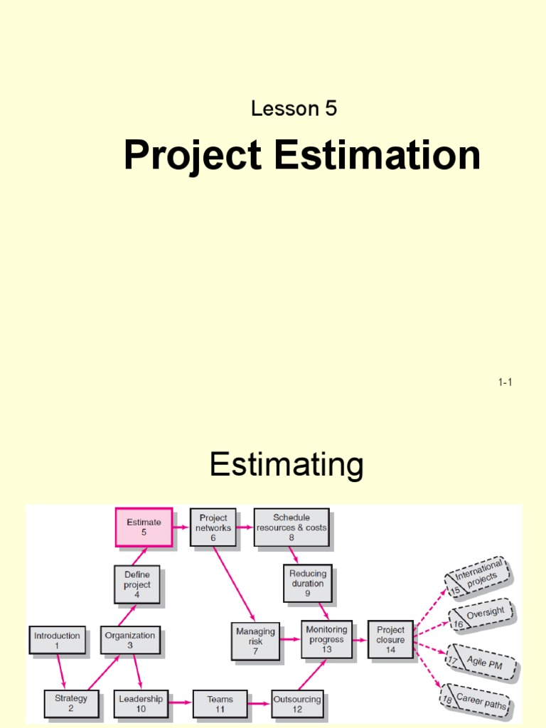 Lesson 5 Project Estimation | Download Free PDF | Net Present Value | Internal Rate Of Return