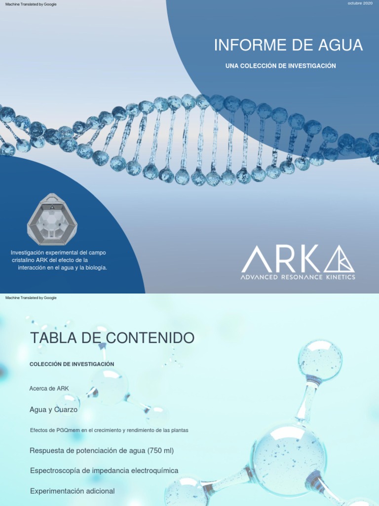 ARK - Water Report - 2020oct (01-11) - 1 | PDF | Cristal | Mecánica ...