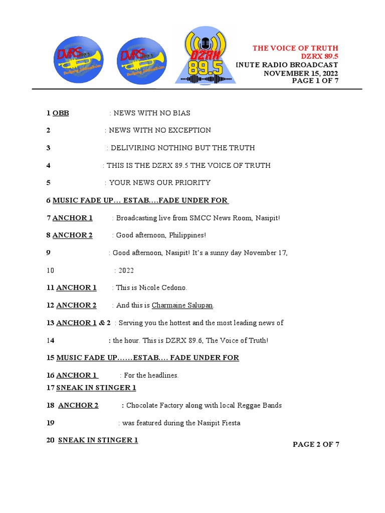 Radio Broadcasting The Voice Of Truth 1 Pdf