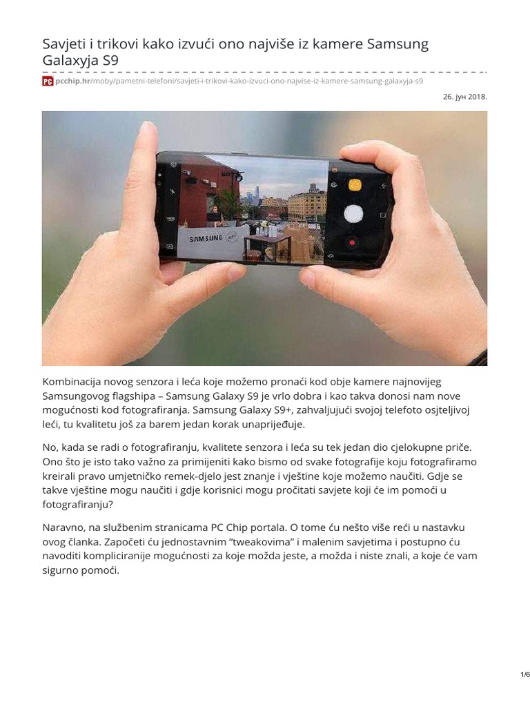 pcchip.hr-Savjeti i trikovi kako izvući ono najviše iz kamere Samsung Galaxyja S9 | PDF