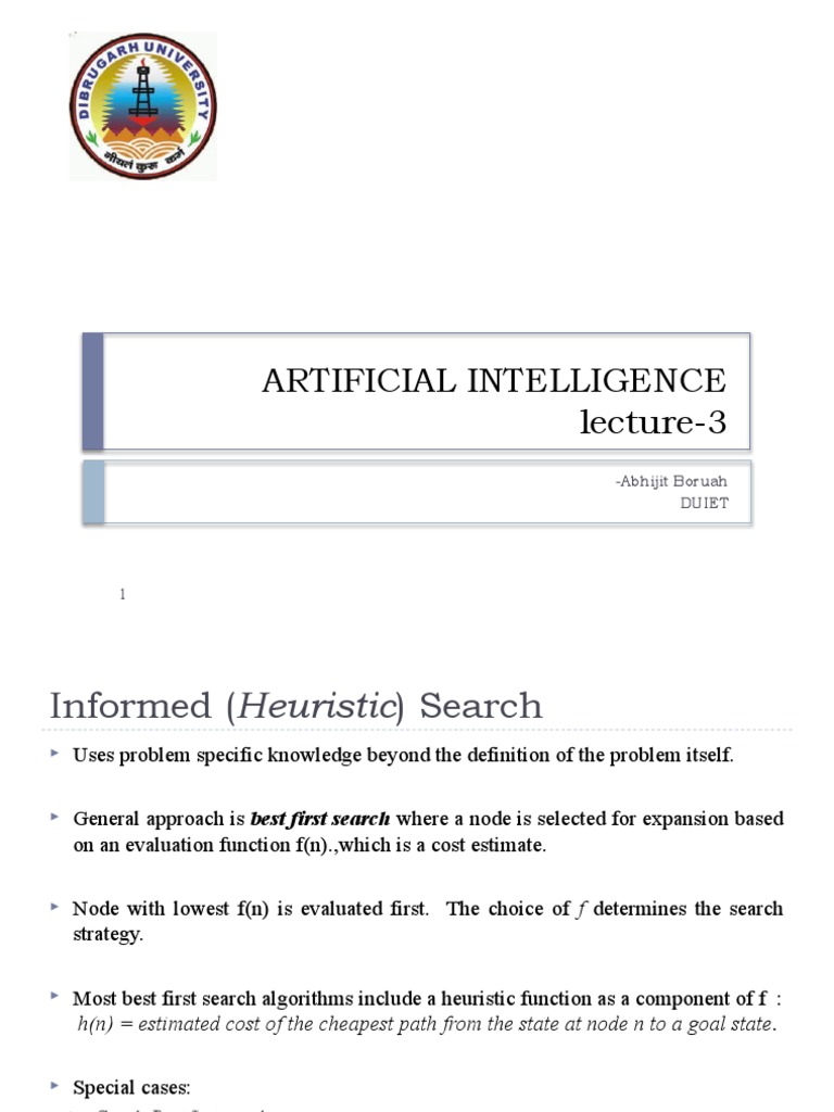 AI-03 Informed Search | PDF | Mathematical Logic | Mathematical Relations