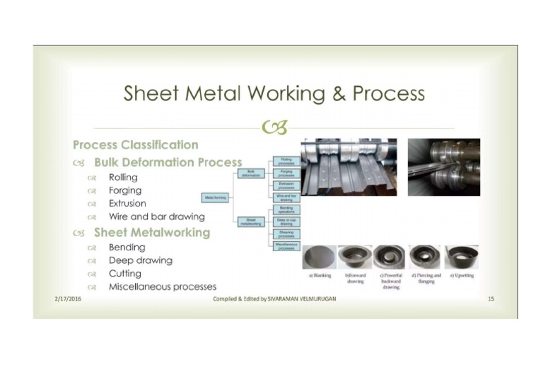 Sheet metal process | PDF