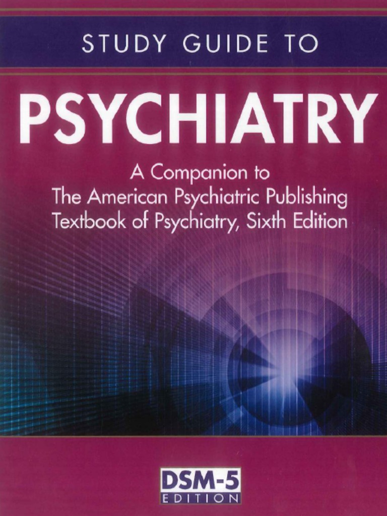 Study Guide To Psychiatry DSM-5 | PDF