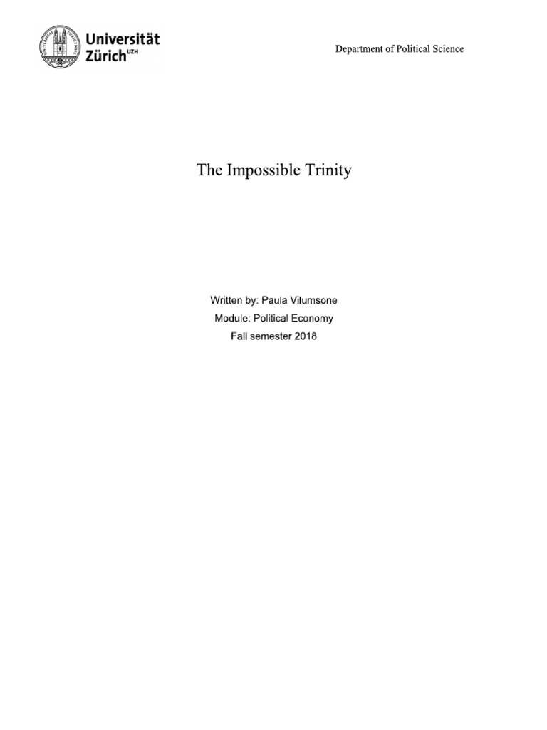 The Impossible Trinity | PDF
